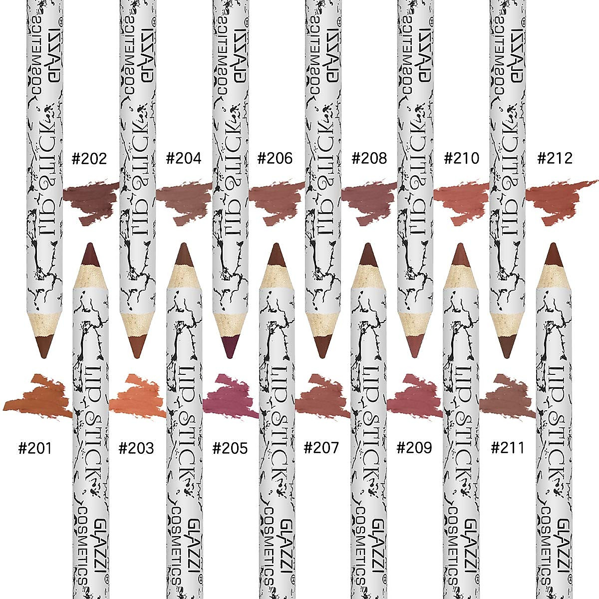 NICEFACE Lip Liner Pencil Set,12 Color Matt Smooth Waterproof lip pencil set lip pencil set, Natural Long Lasting Makeup Lip Liners