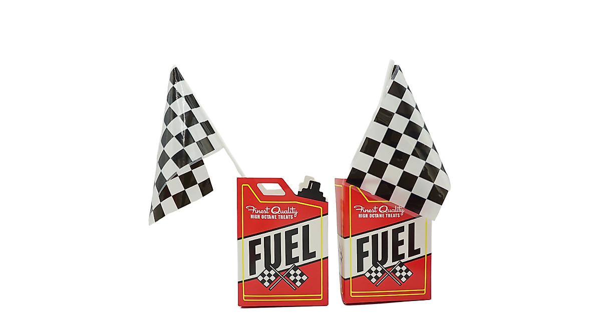 Race Car Party Supplies – 24 Popcorn Boxes & Checkered Flags