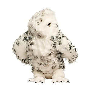 Douglas Shimmer Snowy Owl Plush Stuffed Animal with Jointed Head