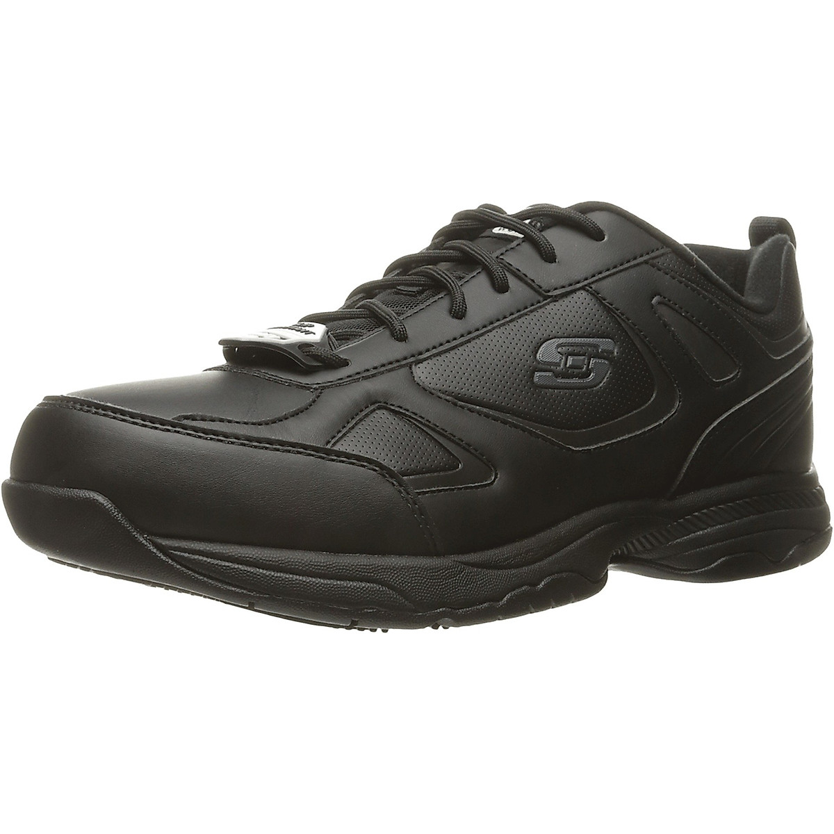 Skechers Men's Dighton Athletic Work Food Service Shoe, Black, 10.5 Wide