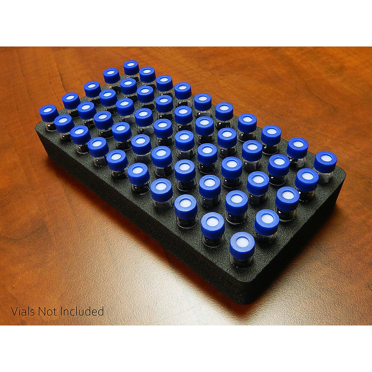 Polar Whale 10 Centrifuge Vial Organizers Black Foam Storage Rack Stand Transport Holds 50 Vials Each 500 Total Fits up to 12mm 2ml Diameter Tubes