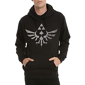 Animation Shops Legend of Triforce Symbol Hoodie-Large Black