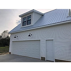 ZJOJO LED Barn Lights Outdoor Gooseneck Barn Light,14in. 42W 4200lm Exterior LED Lights Fixture with Wall Mount for Patio, Black Industrial Porch Light for Farmhouse Entryway 5000KDaylight-2Pack