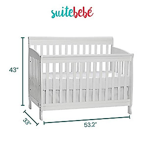 Suite Bebe Riley 4-in-1 Convertible Crib, White