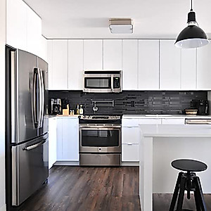 YASFEL Modern Pot Filler Faucet Brushed Nickel, Pot Faucet Stainless Steel, Pot Filler Folding Faucet Wall Mount Farmhouse Pot Filler Faucet, Brushed Nickel