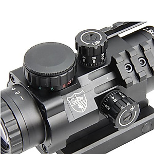 CCOP Outdoor Products Tactical Prism Scope, 2.5x32mm, Red/Green