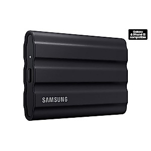 SAMSUNG T7 Shield 4TB Portable SSD - 1050MB/s, Rugged, Water & Dust Resistant, for Content Creators - Black