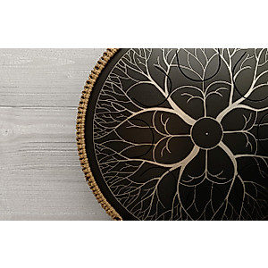 GUDA DRUM Freezbee Tree with Rope Decoration FREE Mallets and Quality Travel Bag. Best Pandrum, Tongue Drum