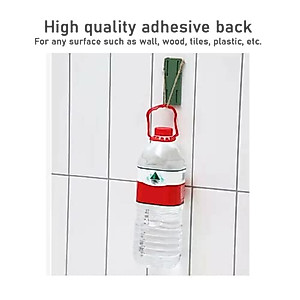 MISIY 2pcs Plug & Extension Socket Holder Plug Organiser Power Strip Holder Wall-Mount Lead Organiser Socket Holder (White)