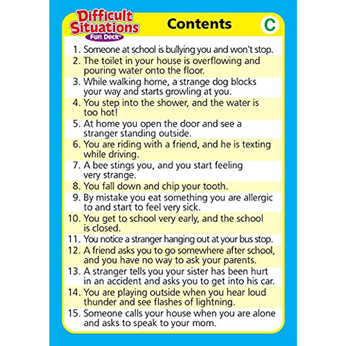 Super Duper Publications | Difficult Situations Fun Deck | Social Skills and Safety Flash Cards | Educational Learning Materials for Children