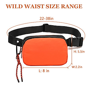 FODOKO Fanny Packs for Women Men, Fashionable Belt Bag Waist Pack for Women with Adjustable Strap, Bum Bag for Running Hiking Travel Workout (Ivory)