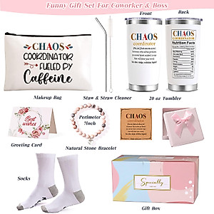 Thank You Gifts for Women, Chaos Coordinator Gifts for Coworker Bosses Day Employee Teacher Nurse Appreciation Gifts, Administrative Professional Day Gifts,Farewell Gifts, Christmas,Birthday Gifts