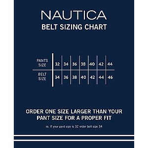 Nautica Men Reversible Leather Casual and Dress Belts with Metal Buckle, Double Stitch-Black/Brown, 34"