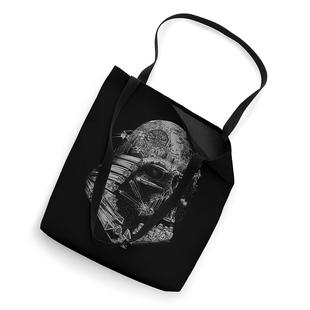 Star Wars Darth Vader Death Star Mashup Tote Bag