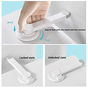 HAO JIE HAOJIE closestool lid safety lock There are two products in one package that cant be opened by children It doesnt need to use any tools and is easy to operate It is suitable