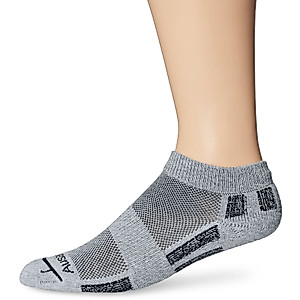 Ausangate Socks Men's Alpaca Quarter Crew Socks, Gray/Black, Large
