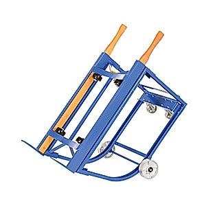 Vestil RDC-1000-5SS Deluxe Rotating Drum Cart with Steel Wheel, Steel, 1000 lbs Capacity