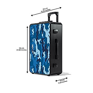 POGA LUX PlayStation 5 Premium Portable Console Travel Case incl. Trolley and 24‘‘ AOC Gaming Monitor - Navy