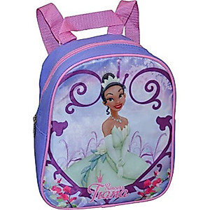 Ruz Princess Tiana Little Girl 10 Inch Mini Backpack (Purple-Pink)