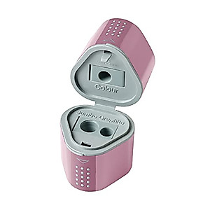 Faber-Castell Grip Trio Pencil Sharpener - Rose Shadows (Packaging May Vary)