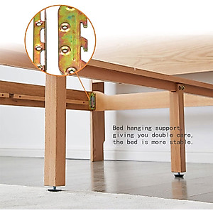 ZHUOMINGJIA 5 Inch 4 Set Bed Rail Brackets with 32Pcs Screws ,Rugged and Easy to Install Galvanized Steel Bed Rail Brackets Fasteners,Bed Frame Hardware for Wood Bed Frame Headboards Footboards (4)