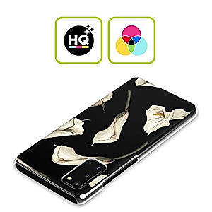 Head Case Designs Officially Licensed Haroulita White Flower Gorgeous Dark Flowers Hard Back Case Compatible with Samsung Galaxy Z Flip5