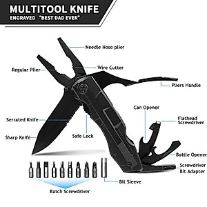 Stocking Stuffers for Adults Men Gift, Christmas Gift for Men, Gift for Men, Him, Husband, Dad, Boyfriend, Teenage Boys 16-18, Mens Stocking Stuffers 2023, Multitool Pocket Knife