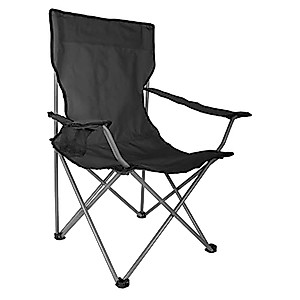 WFS Camping Quad Chair, Black