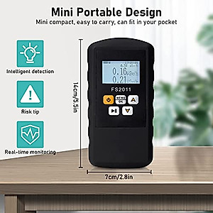 ZWJABYY Professional Nuclear Radiation Detector,Personal Radiation Dose Alarm Radioactive Geiger Counter Nuclear Radiation Detector,Portable Digital Meter High Sensitivity Accuracy