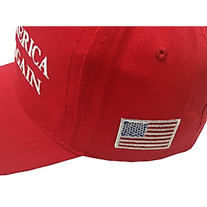 JosephineB 2024 Keep America MAGA Great Hat, Make America MAGA Great Again Embroidery USA Cotton Baseball Cap (MAGA Red, One Size)