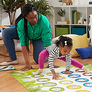 Hasbro Gaming Twister Junior Game, Animal Adventure 2-Sided Mat, 2 Games in 1, Party Game for Kids Ages 3 and Up, Indoor Game for 2-4 Players