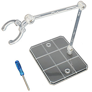 Action Figure Stands Adjustable Action Figure Display Holder Base Sturdy Base Clear Doll Model Support Stand Action Base Display Stand for 1/144 Figure Model Toy [FDXGYH, Manual Assembly]
