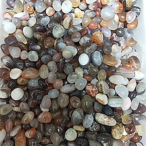BAWHO Natural Quartz Crystal 100g Natural Carnelian Crystal Gravel Agate Stones Planting Aquarium Fish Tank DIY Material Home Office Decor QINTINYIN (Size : 100g)