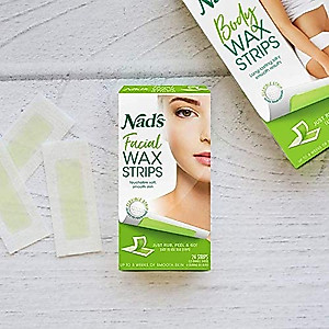 Nads Hair Removal Facial Strips 24 Count