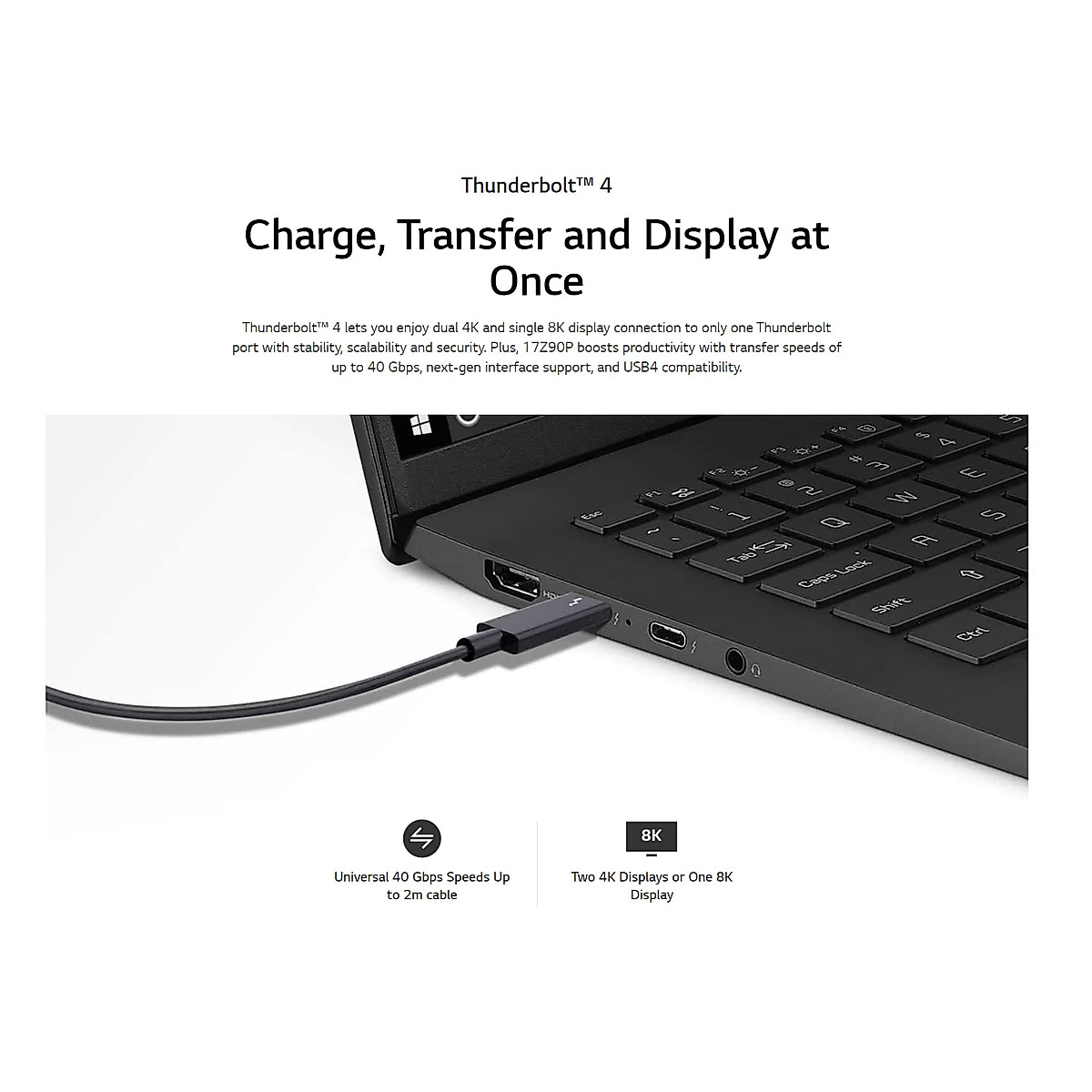 LG Gram 17 Ultra-Lightweight Laptop, 17" IPS WQXGA (2560 x 1600) 16:10 DCI-P3 99% Display, Intel Evo i7-1195G7, Wi-Fi 6, Webcam, 2X Thunderbolt4, 20 Long Battery Life (16GB 4266MHz RAM | 1TB PCIe SSD)