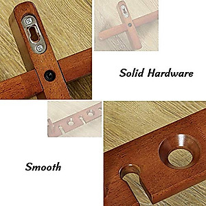 Creative Simplicity Bottle Rack and Creative Simplicity Wine Glasses Mounted on The Wall Wooden Stand, Hanging Cup Stand, Wall Decoration Rack, 81Cm, Maximum Load 15Kg, PIBM