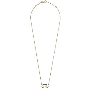 Kendra Scott Elisa Pendant Necklace in 18K Gold Vermeil, Ivory Mother of Pearl Gem, Fine Jewelry for Women