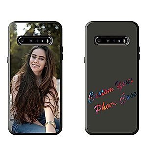 GSDMFUNNY Custom Photo Text Phone Cases for LG V60 ThinQ 5G Personalized Picture Protective Cases Compatible with LG V60 ThinQ 5G Black TPU and Hard PC Phone Case Gifts