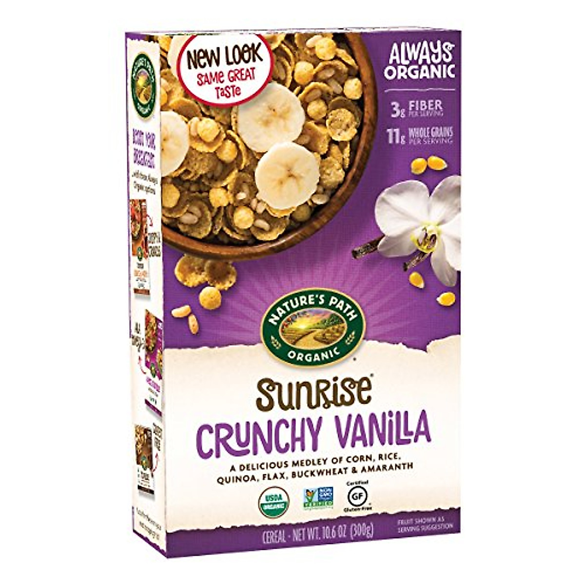 Nature's Path, Organic Gluten-Free Crunchy Vanilla Cereal, 10.6 Oz