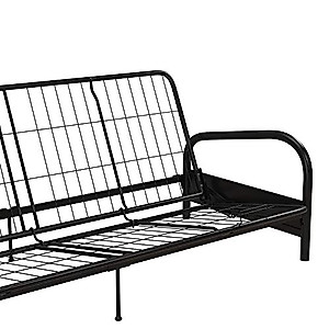 DHP Vermont Metal Futon Frame, Classic Design, Full Sized - Black