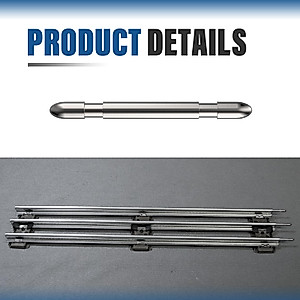 6-65042 Steel Track Pins for Lionel O-27 Scale, Train Track Connector Pins Train Lock on 3 Rail Tubular, 0.1'' Diameter and 1'' Height, Pack of 12