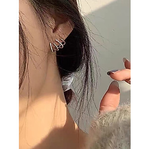 Claw Earring Cuff Claw Earrings for Women Earrings that Look Like Multiple Piercings Wrap Cuff Piercing Studs Earrings for Women Christmas Gift