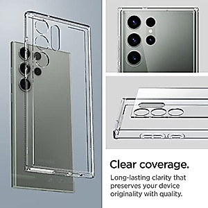 Spigen Ultra Hybrid Designed for Galaxy S23 Ultra Case (2023) - Crystal Clear