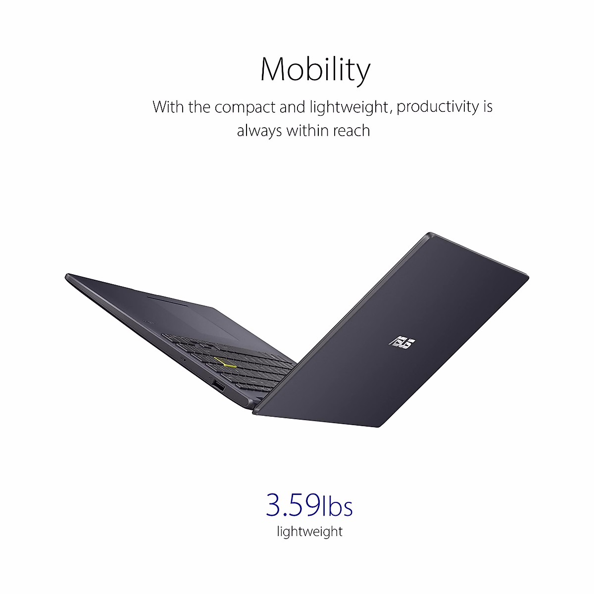 ASUS 2023 Newest Vivobook Laptop, 15.6” FHD Display, Intel Quad-Core Processor, 4GB RAM, 64GB eMMC + 256GB SD Card, Ultra Thin, Wi-Fi, Long Battery Life, Windows 11 Home in S Mode, Star Black