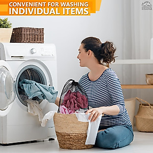 12Pcs Mesh Laundry Bags for Delicates - 13x15.5 inch Black Drawstring Bag Washable Laundry Bag Mesh Stuff Sack Nylon Mesh Bag - Sports Equipment Bag Cloth Bags Drawstring Backpack Organizer Small Mesh