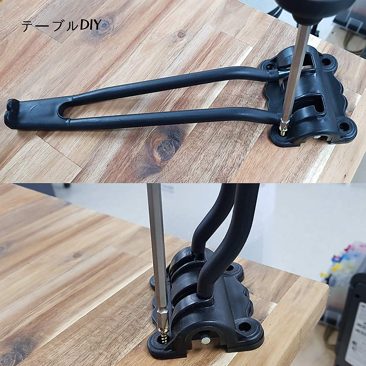 Folding Table Iron Leg-Set of 4 Furniture Hairpin Tables Legs for Side steal Desk-Heavy Duty Easy Install Adjustable Coffee Small dining picnic With Metal Legs-DIY Sofa Portable Laptop hairpins