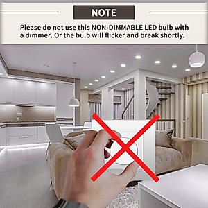 DiCUNO GU10 LED Light Bulb, 60W Halogen Bulbs Equivalent, 6W 600LM, 6000K Daylight White,100V-240V Non-dimmable GU10 Mr16 LED Bulbs, 10-Pack.