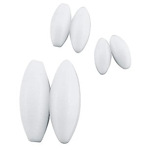 Egg Shape PTFE Magnetic Stirrer Mixer Stir Bars (White Color, 1 pcs) Diameter *Length 15×40mm