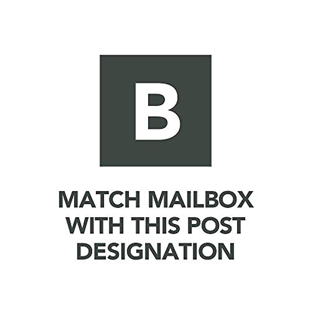 Gibraltar Mailboxes ADM16W01 Admiral Large Post-Mount Mailbox, White