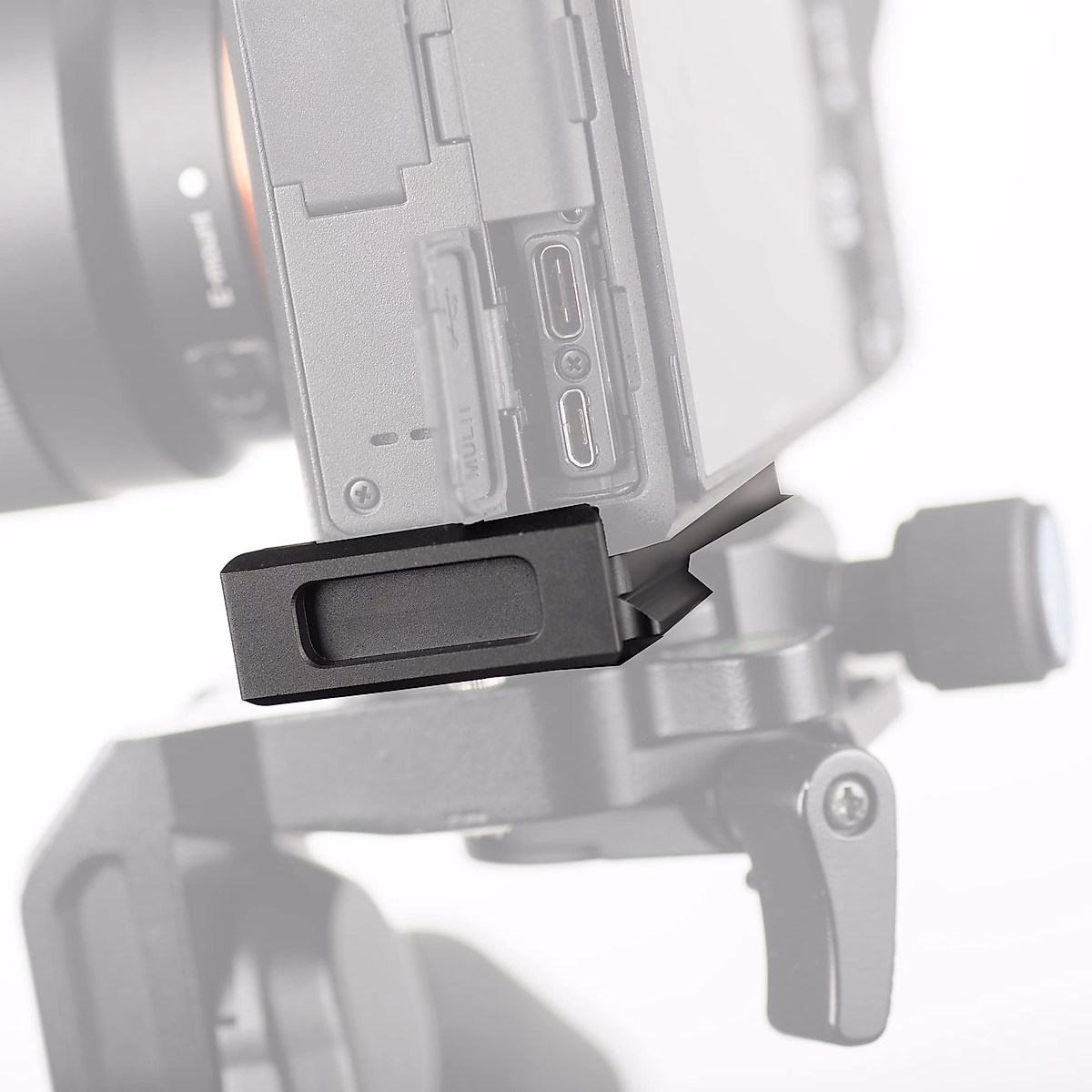 SLIK i-Bracket Arca-Compatible Quick Release Plate for Mirrorless Canon R, Nikon Z and Sony a7 Series Cameras, Black (618-750)